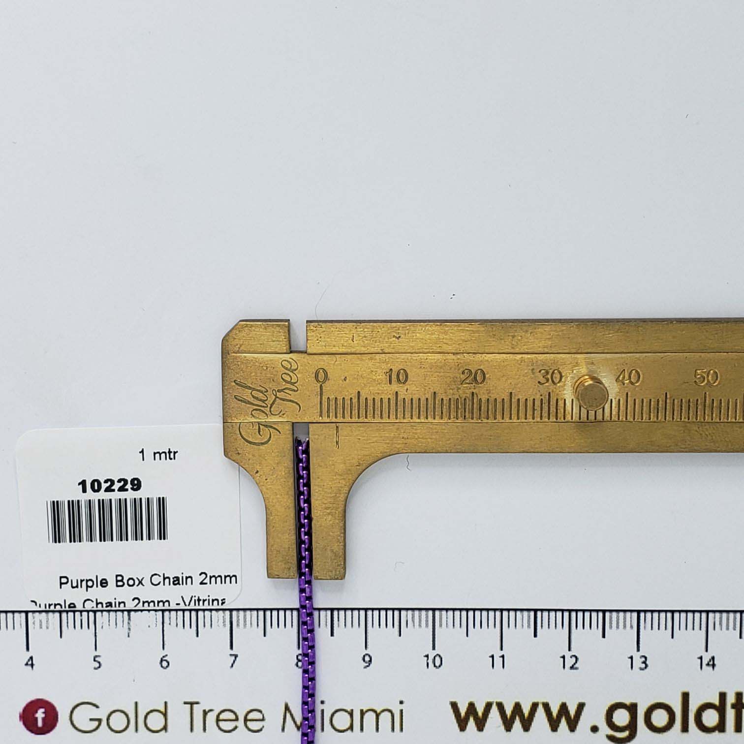 Thin Purple Box Chain