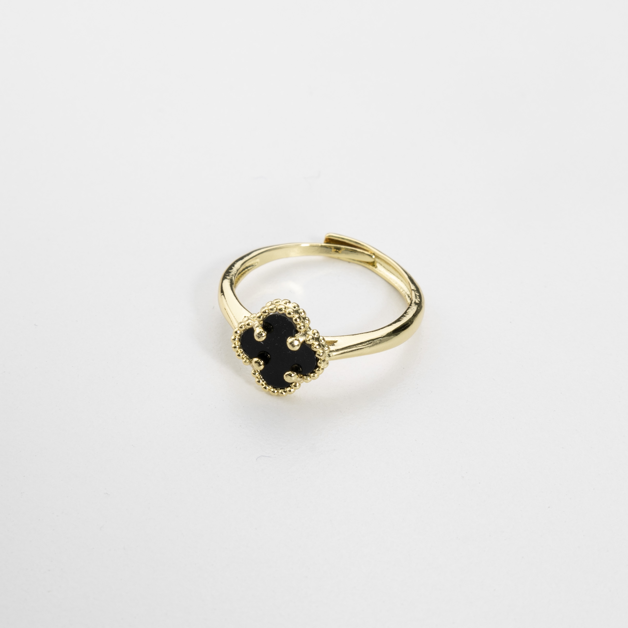 Black Clover Ring Adjustable